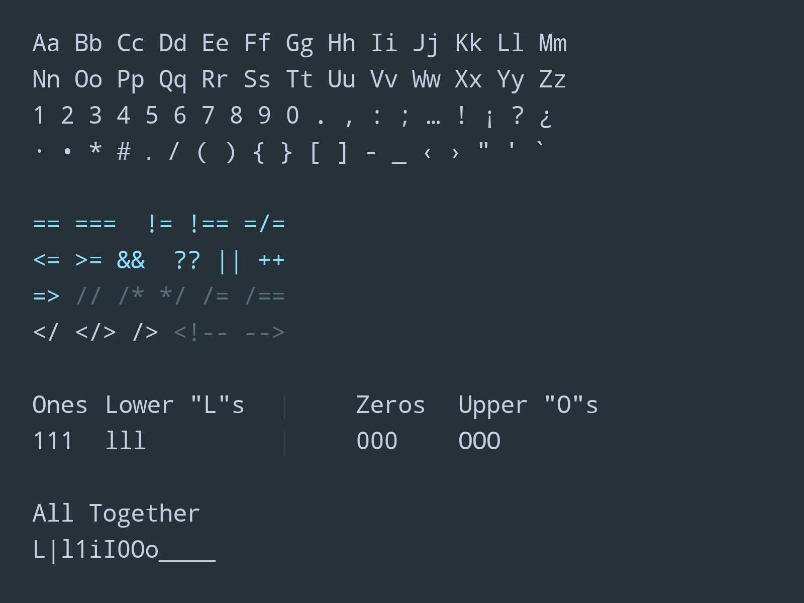 Coding Fonts — Droid Sans Mono