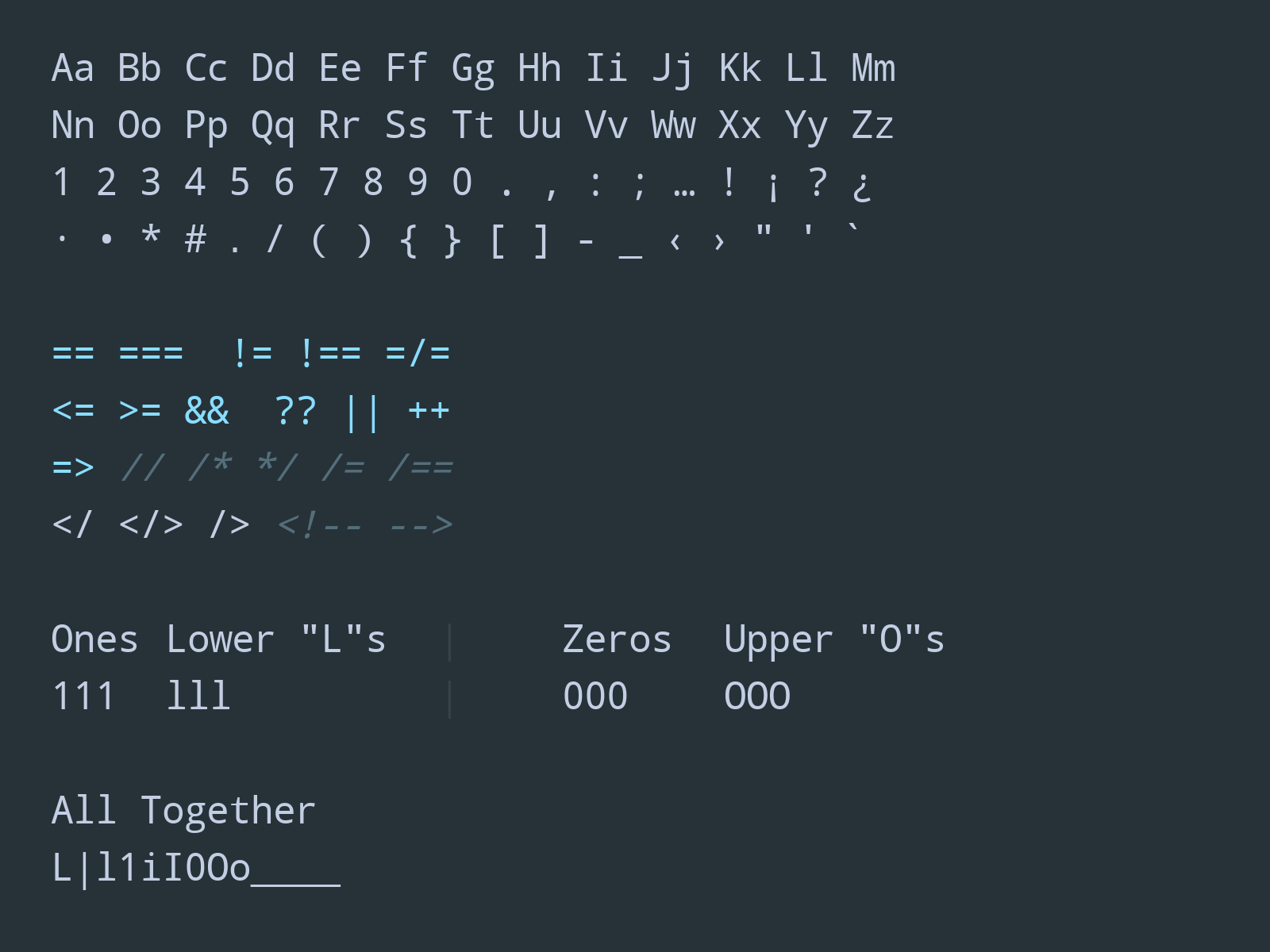 Coding Fonts — Noto Mono