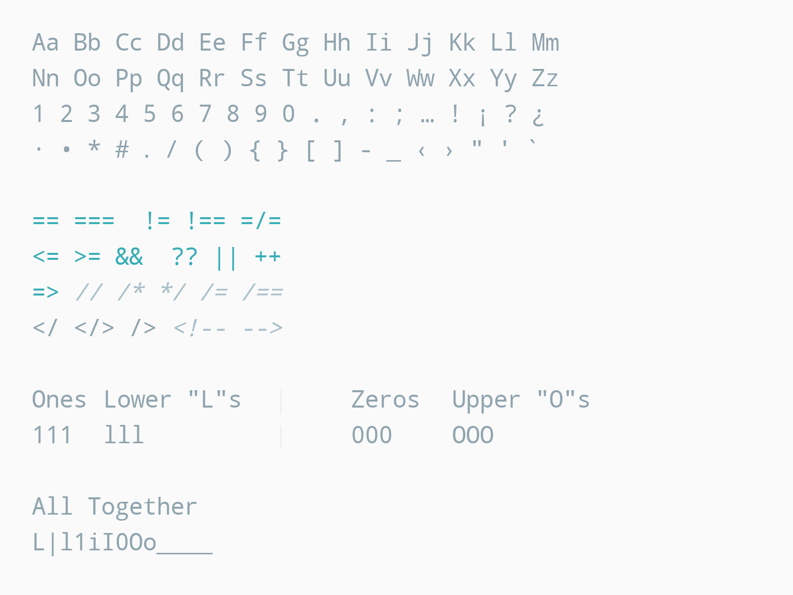Coding Fonts — Noto Mono