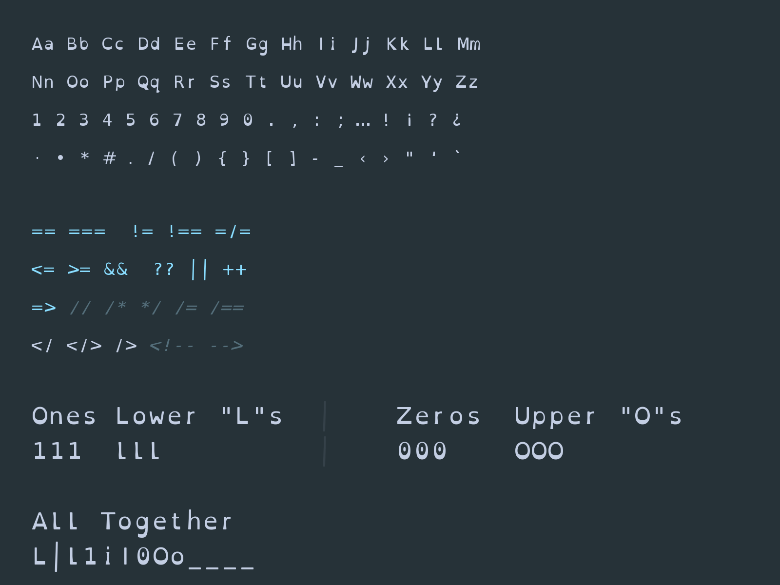 Coding Fonts — OpenDyslexic Mono