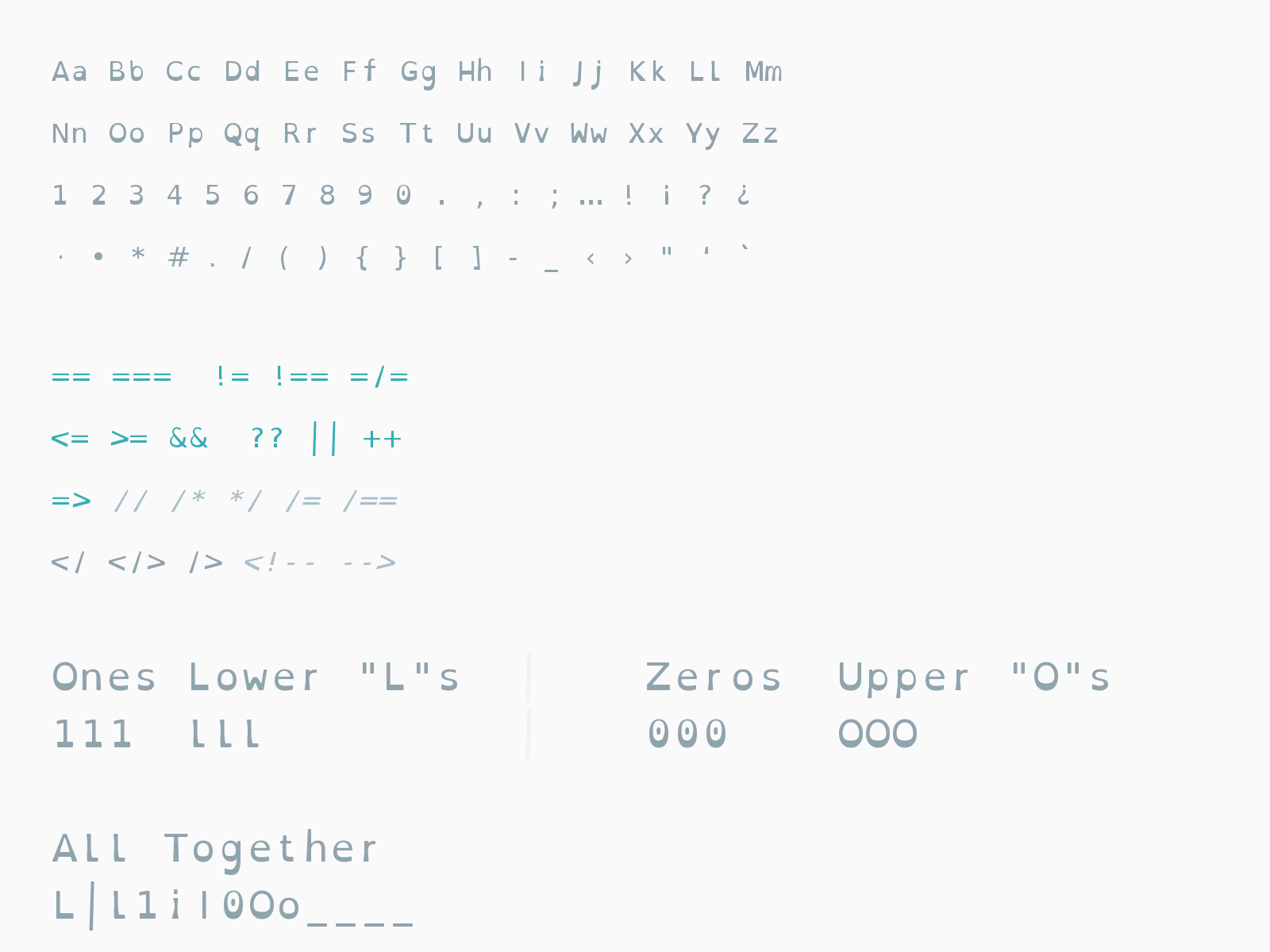 Coding Fonts — OpenDyslexic Mono