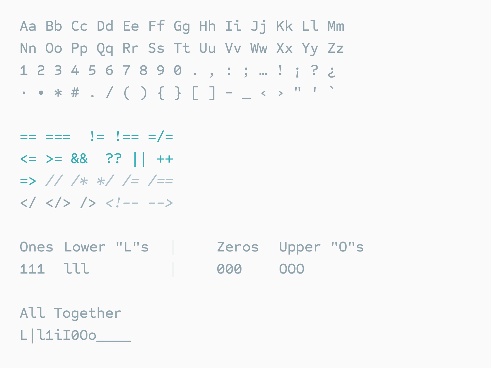 Coding Fonts — Sometype Mono