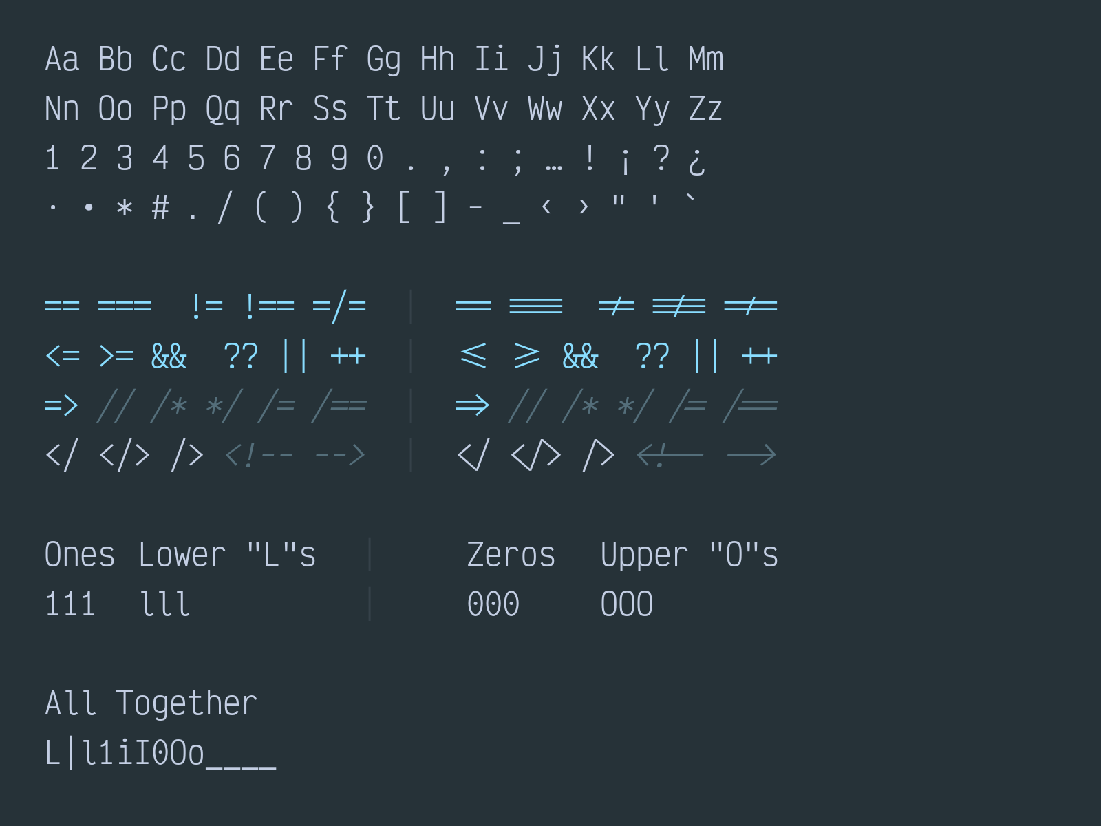 Coding Fonts — Victor Mono